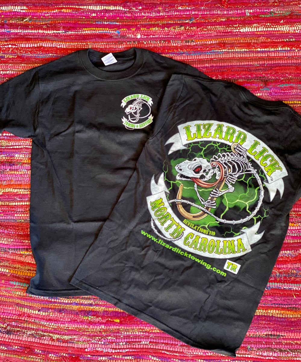 Short Sleeve T-Shirt Skeleton Design – Lizard Lick Towing Merch